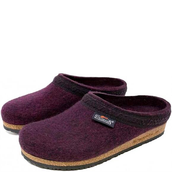 Stegmann | Shoes | New Stegmann Womens Original Cork Wool Clog In Dark ...